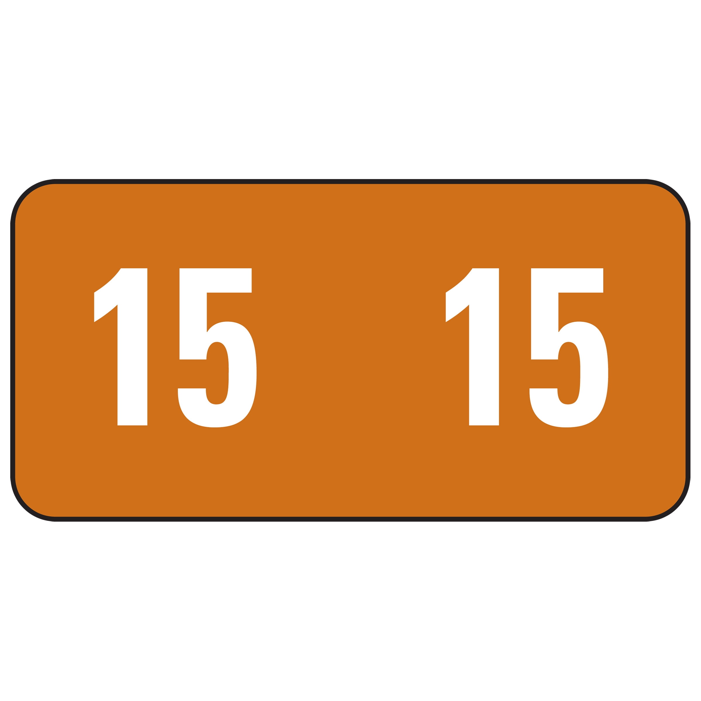 Smead ETS Color-Coded Year Label, 2015, Label Sheet, Brown, 250 per ...