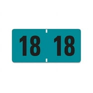 Smead BCCRN Bar-Style Color-Coded Numeric Label, 2, Label Roll, Light ...
