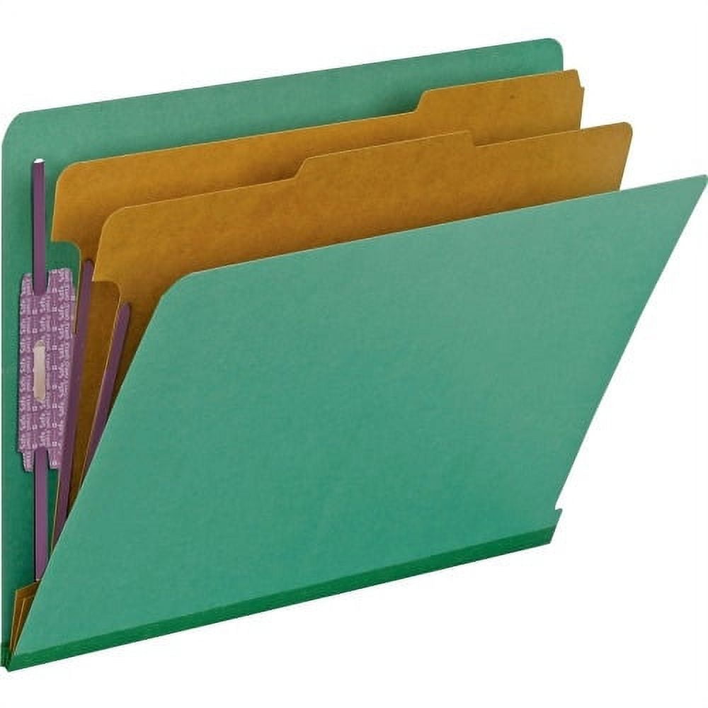 Smead End Tab 2-Div Classification Folders Letter - 8 1/2" x 11" Sheet ...