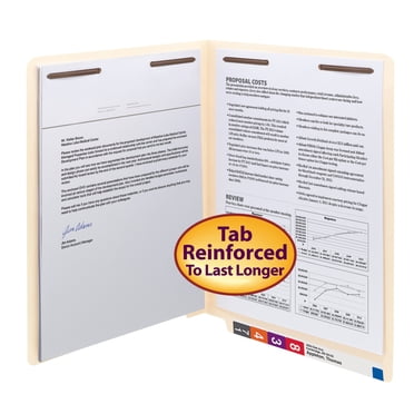 Smead End Tab File Folder, 1 Fastener, Letter Size, Manila, 50/Box ...