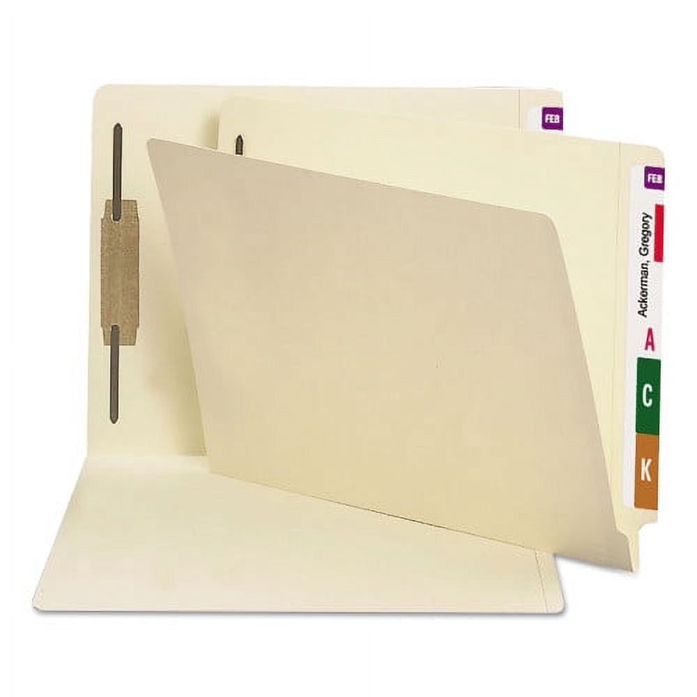 Smead End Tab Fastener Folders with Reinforced Straight Tabs, 14-pt ...