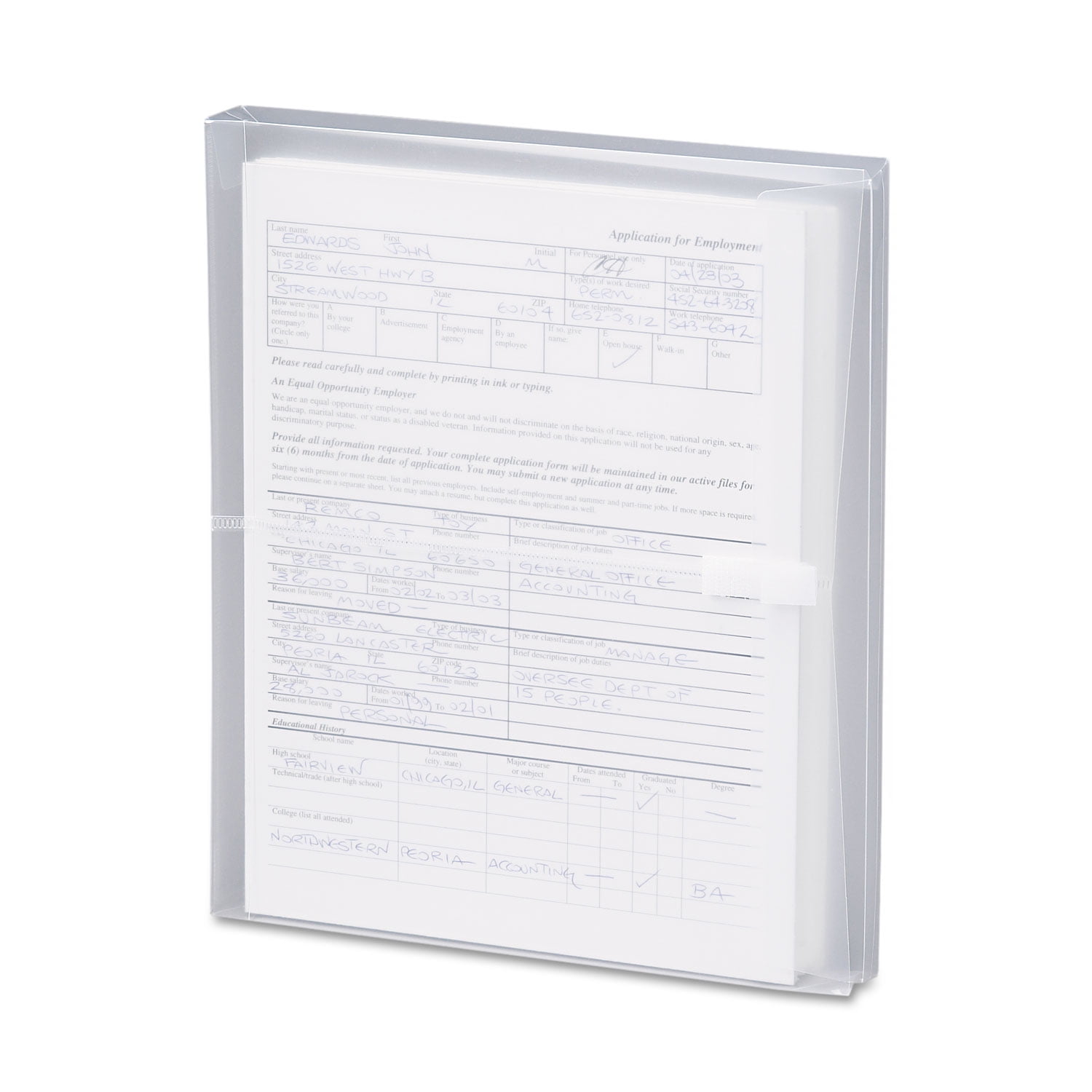 Smead Envelopes with Hook-and-Loop Closure, Clear, 5 / Pack (Quantity ...