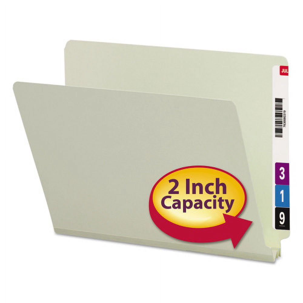 Smead Extra-Heavy Recycled Pressboard End Tab Folders, Straight Tabs ...