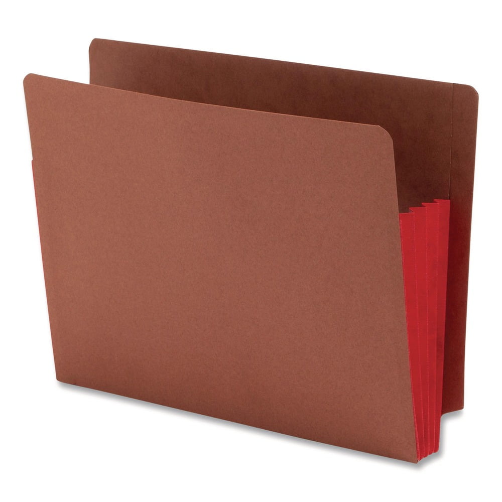 Smead® Extra-Wide Expansion End-Tab File Pockets, 12"W Body, Letter ...