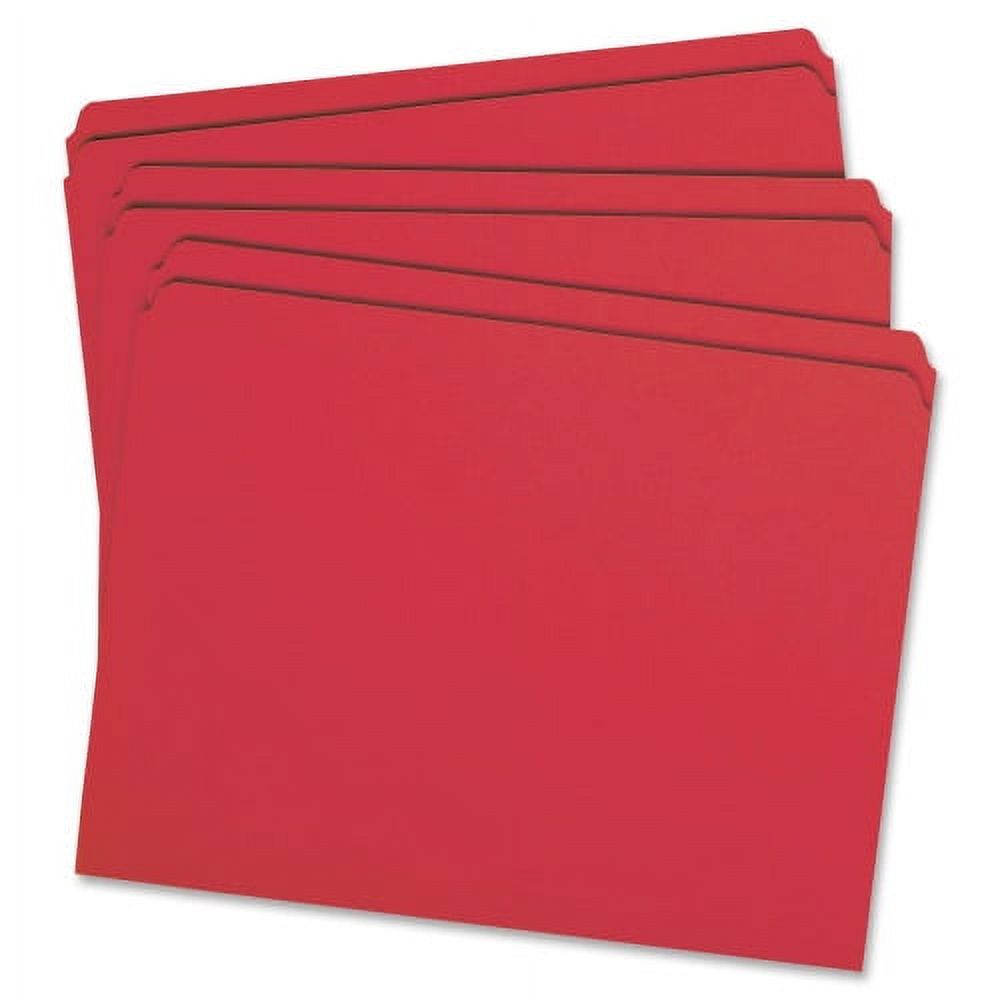 Smead File Folders with Reinforced Tab Letter - 8 1/2" x 11" Sheet Size ...