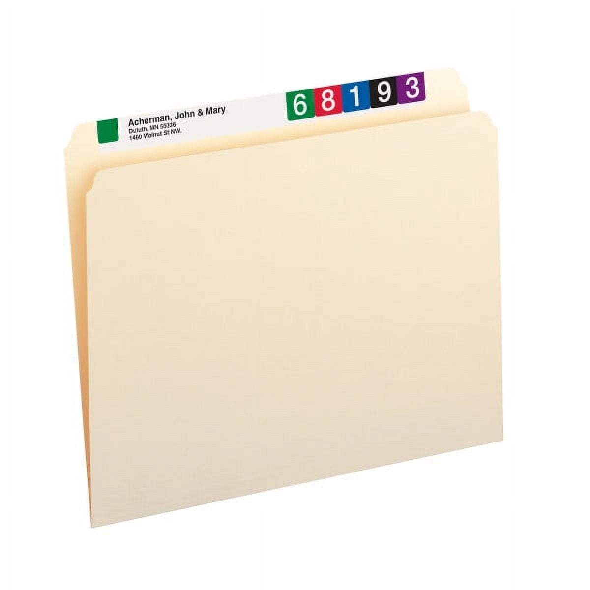 Smead Office File Folders, Straight-Cut Tab, Letter Size, Efficient ...