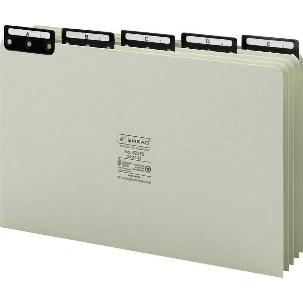 Smead Filing Guides with Alphabetic Indexing - Printed Assorted Tab(s ...