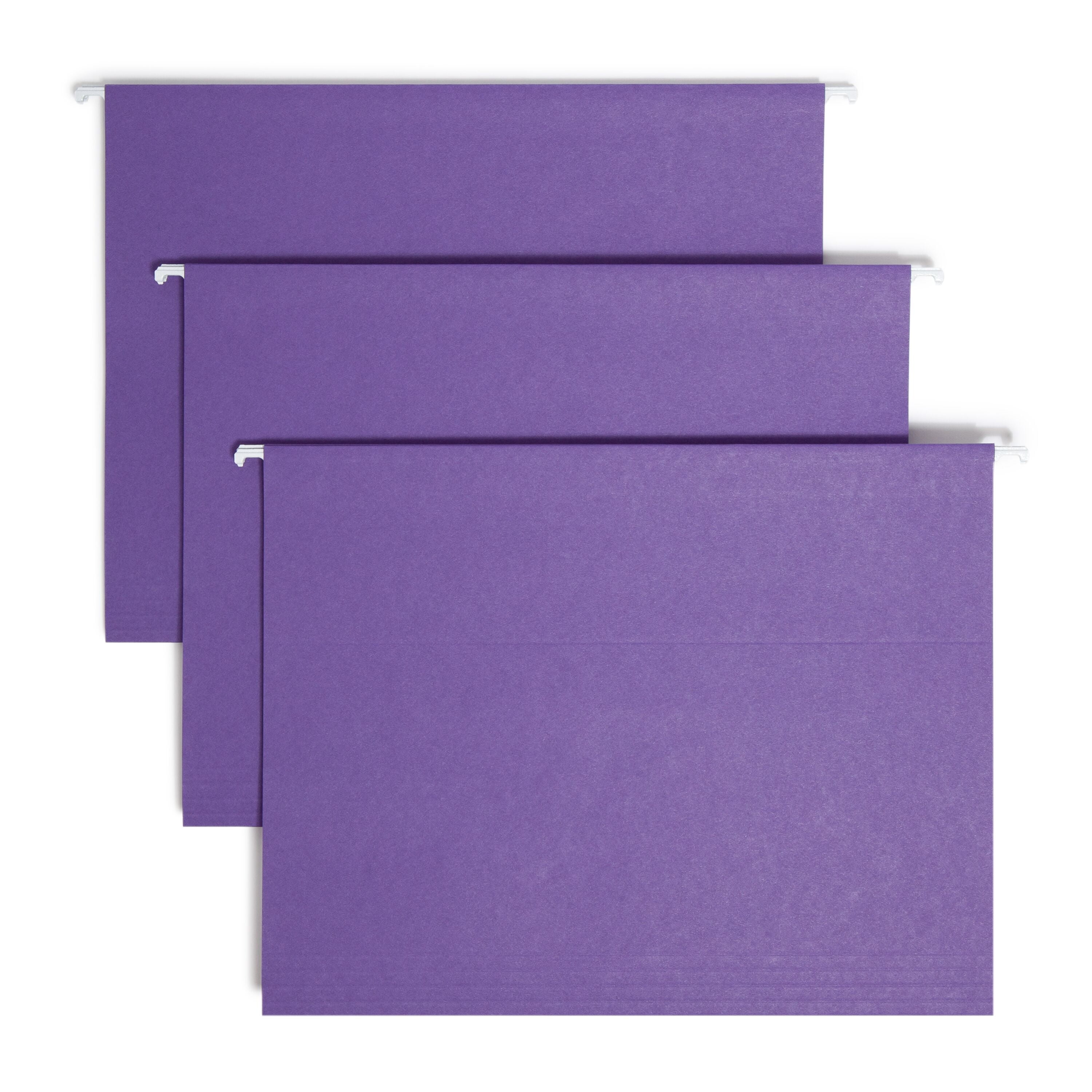 Smead® Hanging File Folders, 1/5-Cut Adjustable Tab, Letter Size ...