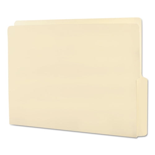Smead Heavyweight Manila End Tab Folders, 9" High Front, 1/2-Cut Tabs ...