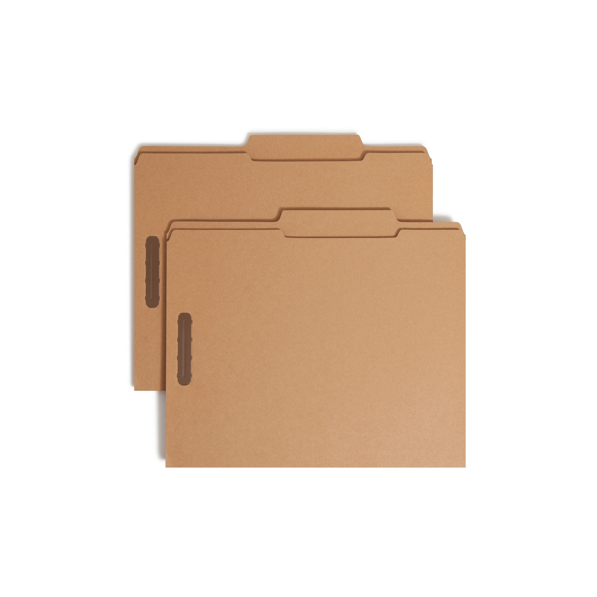 Smead® Kraft Reinforced Tab Fastener Folders, Letter Size, 2/5 Cut ...