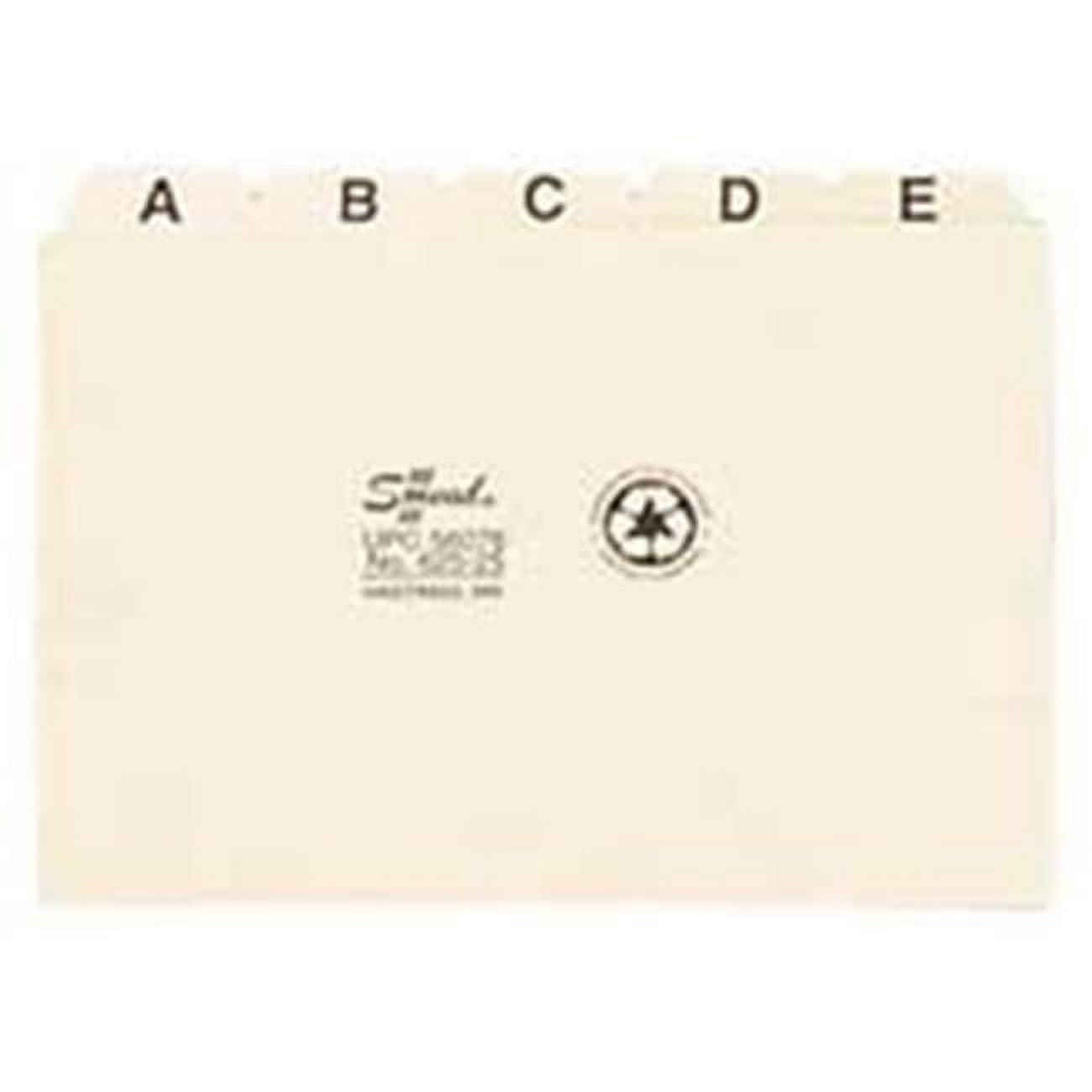 Smead Manufacturing Company Self Tab Card Guides- A-Z- .2 Cut- 6in.x4in ...