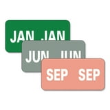 Smead Monthly End Tab File Folder Labels, JAN-DEC, 0.5 x 1, Assorted ...