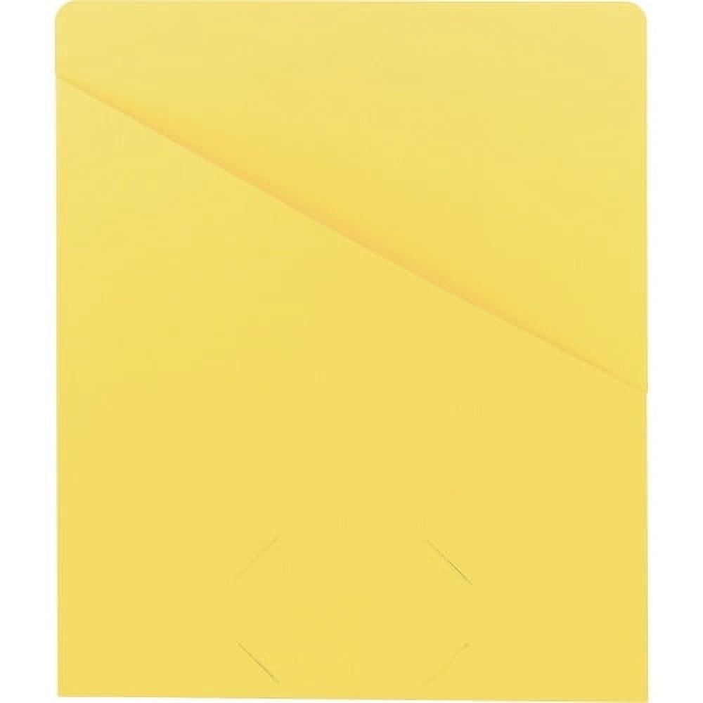 Smead Slash File Jackets, Letter Size, 11 pt Thick, Yellow, Recycled ...
