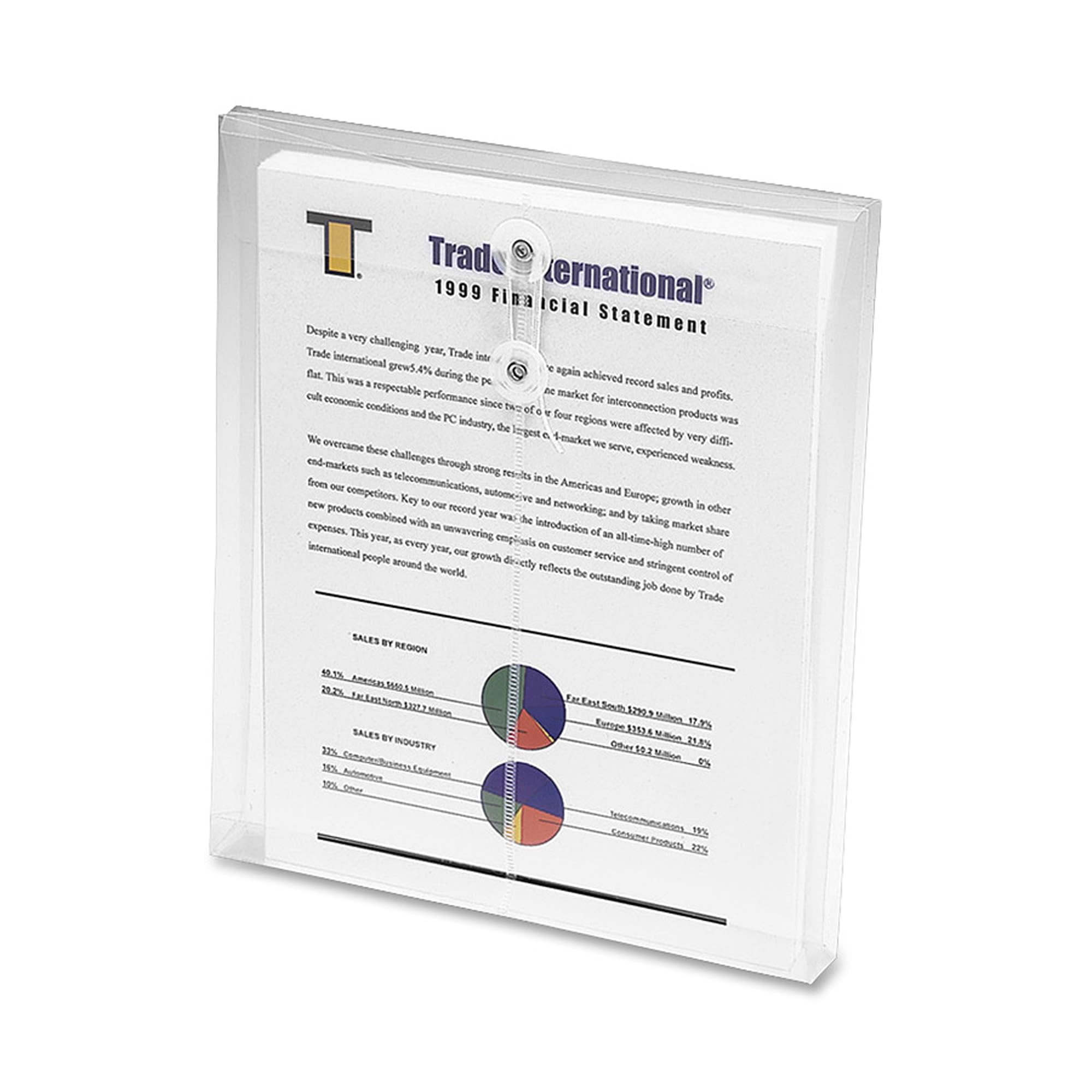 Smead Poly Envelope, 1-1/4" Expansion, String-Tie Closure, Top Load ...