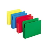 Smead Heavyweight Colored Poly File Pockets, 3.5" Expansion, Assorted ...
