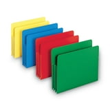 Smead Poly File Pockets 3.5"Exp Asst 4/PK Letter (73500) - Walmart.com