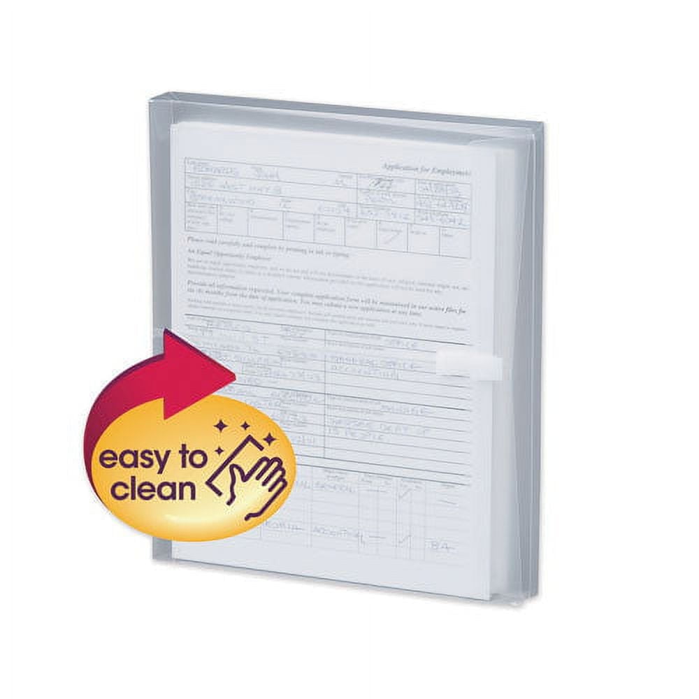 Smead Poly Side-Load Envelopes, Fold-Over Closure, 9.75 x 11.63, Clear ...