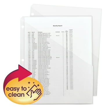 Universal Project Folders, Jacket, Poly, Letter, Clear, 25/Pack ...