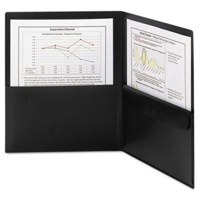 Smead Poly Two-Pocket Folders with Security Pocket - Walmart Business ...
