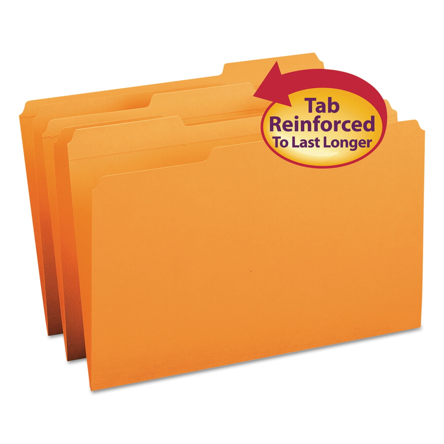 Smead Reinforced Top Tab Colored File Folders, 1/3-Cut Tabs, Legal Size ...