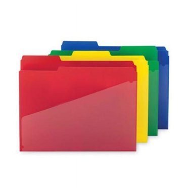 Smead, SMD87805, Organized Up Poly Stackit Folders, 5 / Pack, Black ...