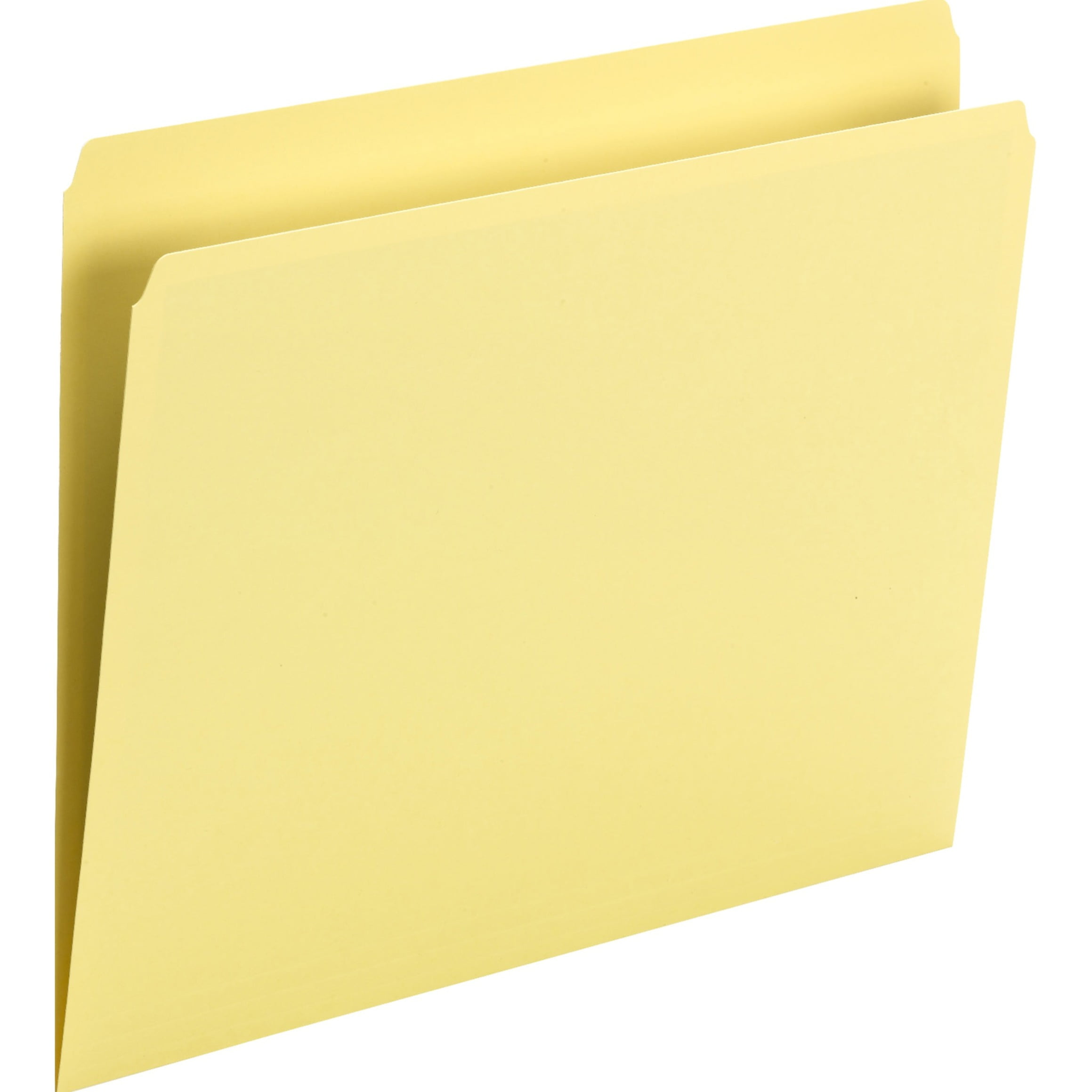 Smead, SMD10946, Top Tab Colored Folders, 100 / Box, Yellow - Walmart.com