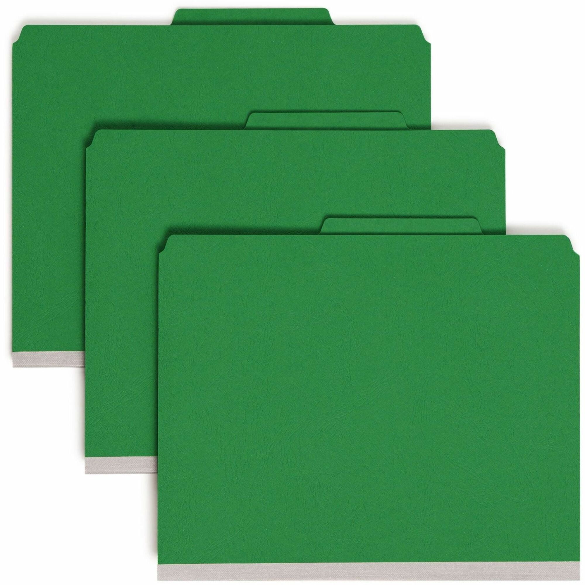 Smead Safeshield 2/5 Tab Cut Letter Recycled Classification Folder - 8 ...