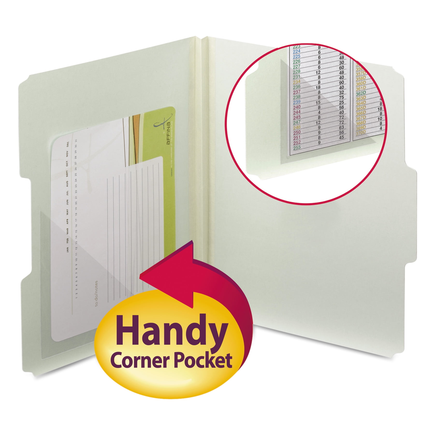 Smead Self-adhsve Poly Corner Pockets, Clear, 6x6, 100/Box -SMD68160 ...