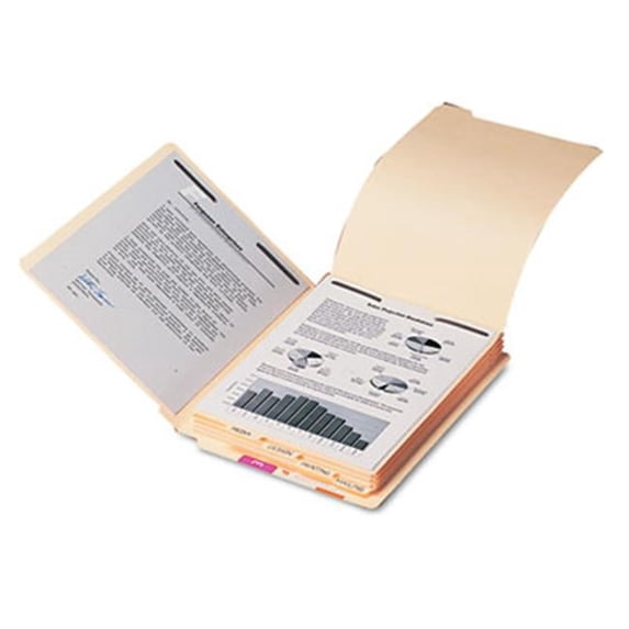 Smead Stackable End Tab Folder Dividers with Fastener - Letter - 10 ...