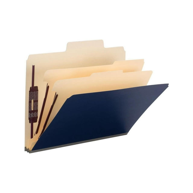Smead SuperTab Classification Folders with SafeSHIELD Coated Fastener ...