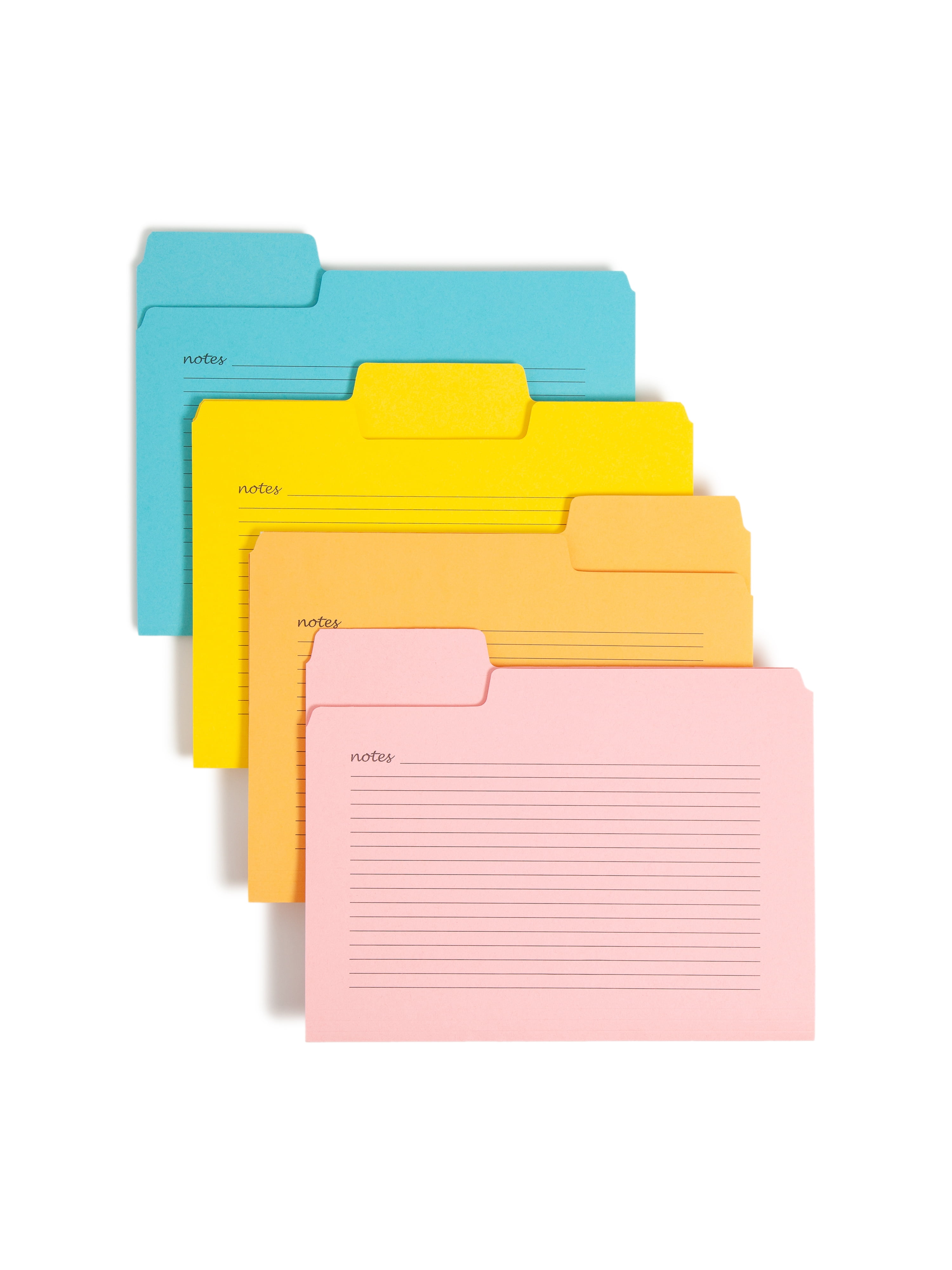 Smead SuperTab® Notes File Folder 1/3 Cut Asst 12/PK Letter (11650 ...