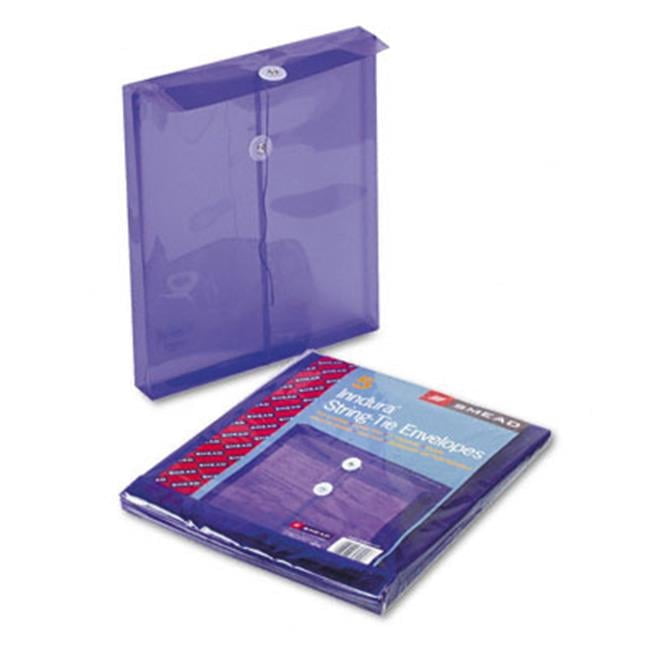 Smead Ultracolor Poly String & Button Envelope - Purple - Letter Size 9 ...