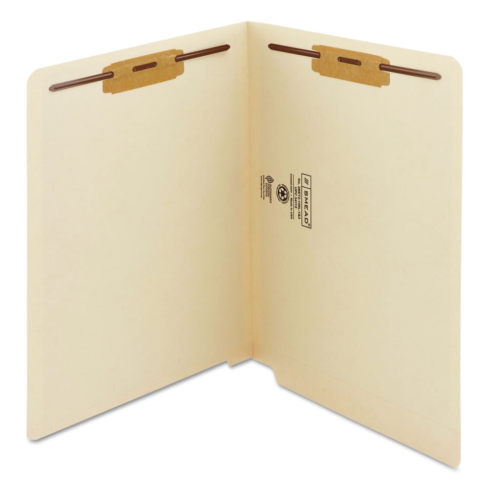 Smead WaterShed®/CutLess® End Tab Fastener Folder, - Walmart.com