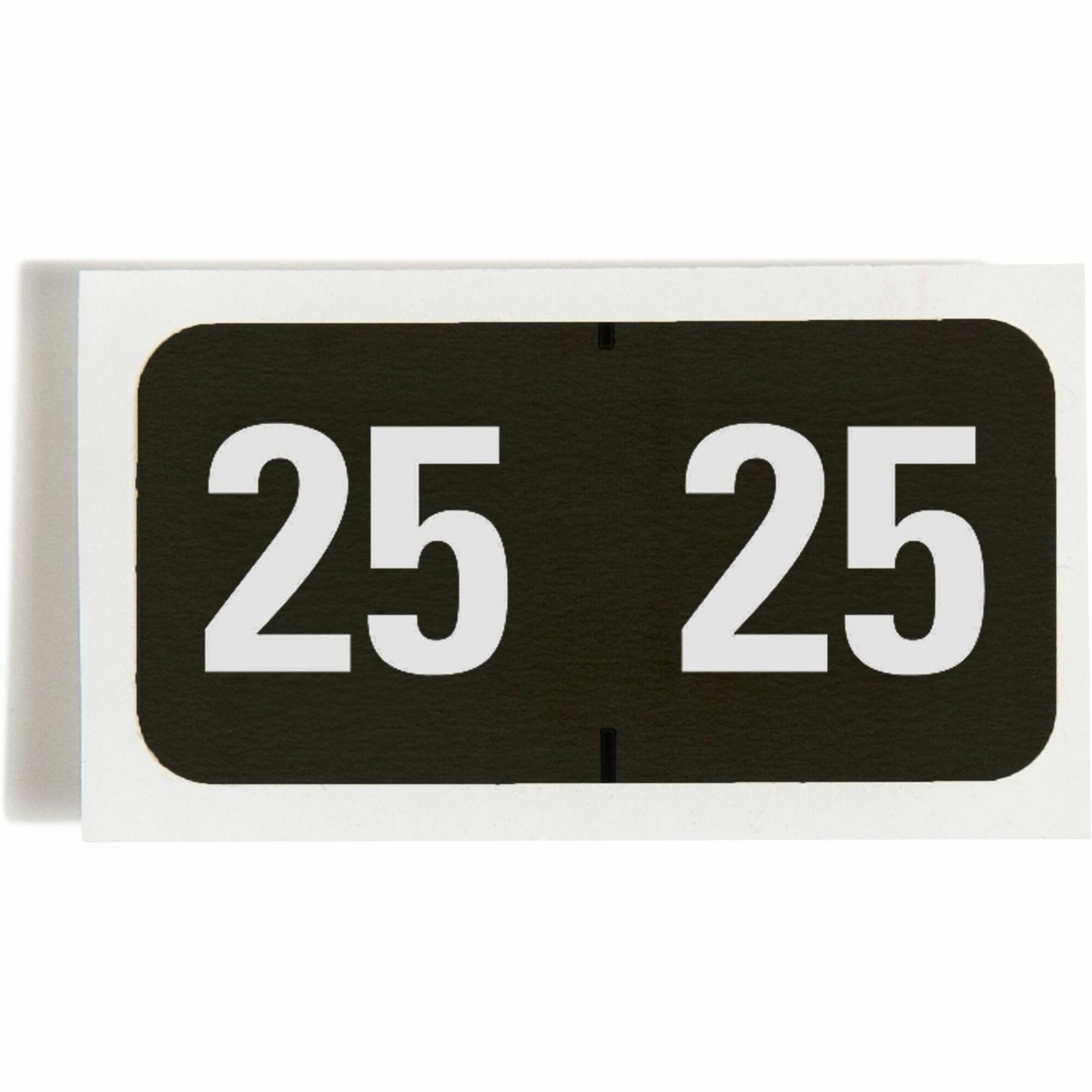 Yearly End Tab File Folder Labels 25 0.75 x 1.5 Black 500/Roll 68325 ...