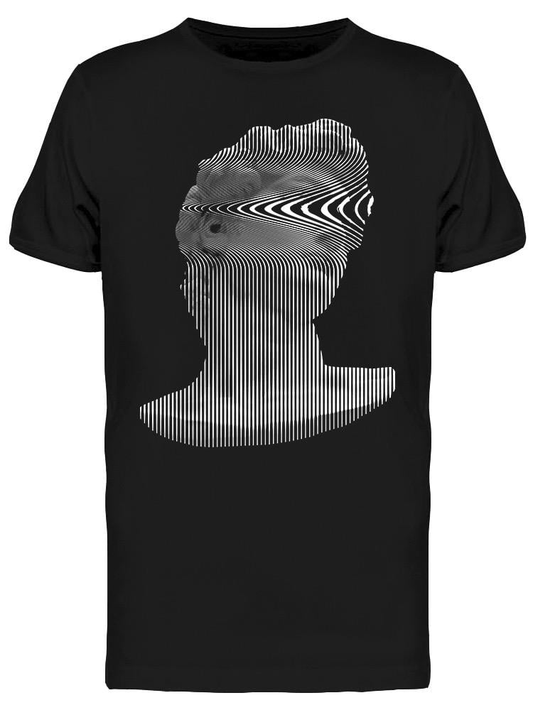 Smeared Vertical Line Greek T-Shirt Men -Image by Shutterstock, Male ...