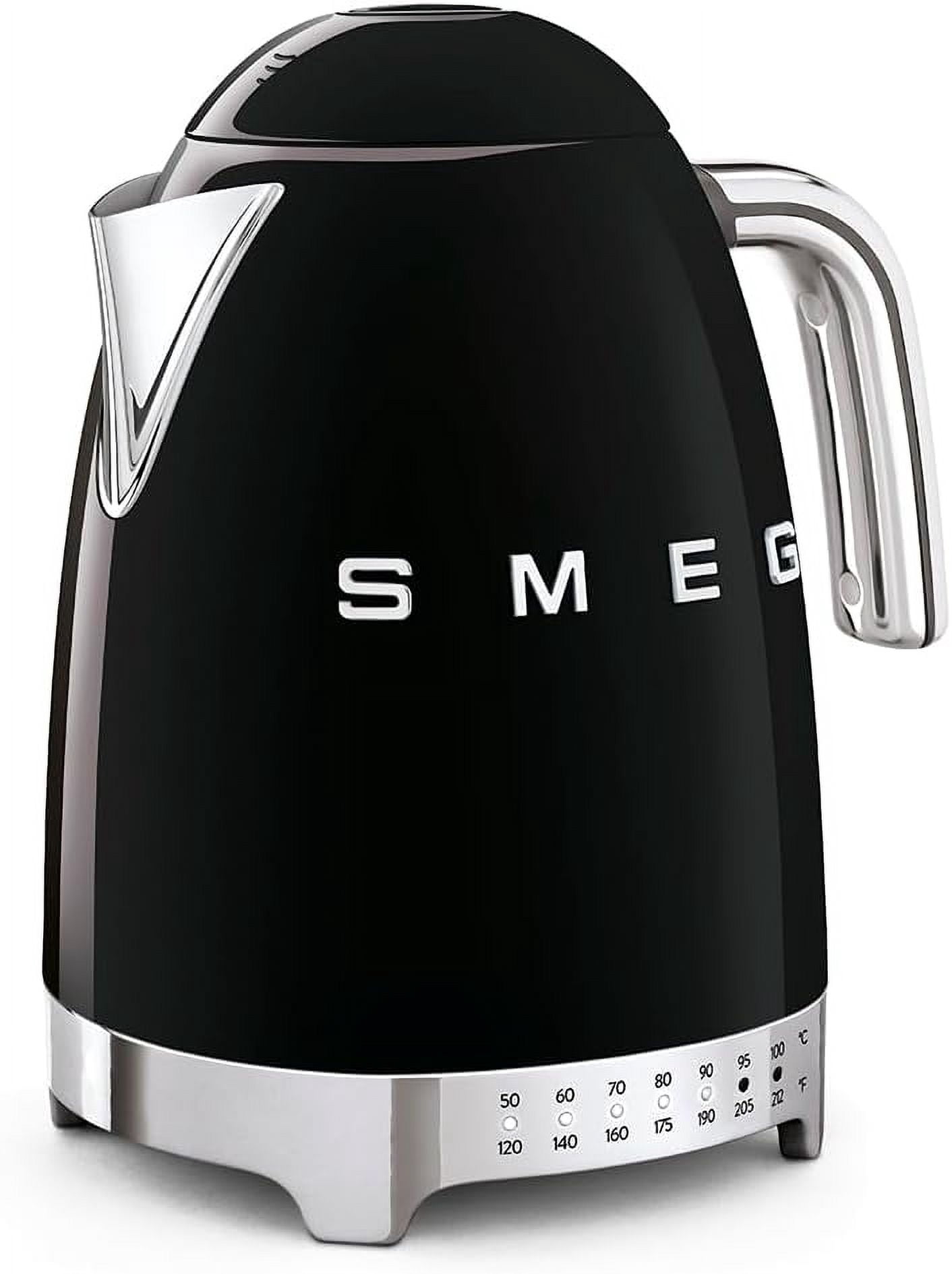 Smeg 50's Retro 7 Cup Stainless Steel Variable Temperature Electric ...