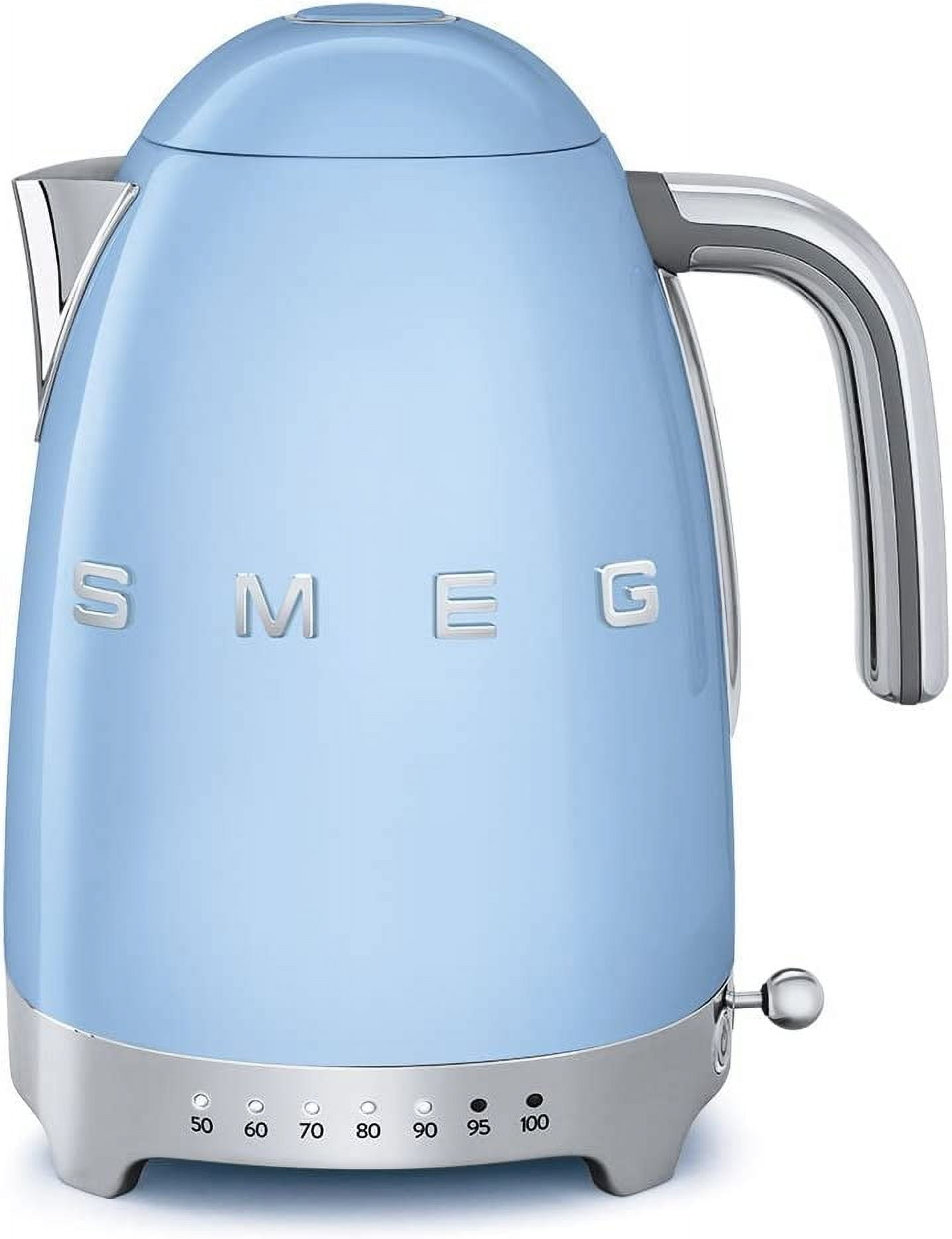 Smeg 50's Retro 7 Cup Stainless Steel Variable Temperature Electric ...