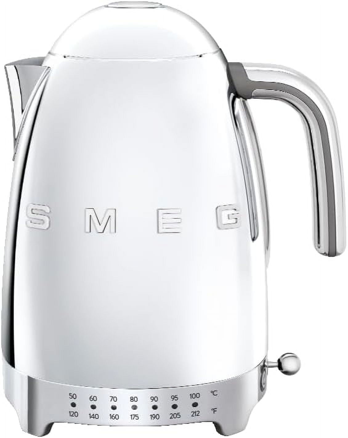 Smeg 50's Retro 7 Cup Stainless Steel Variable Temperature Electric ...