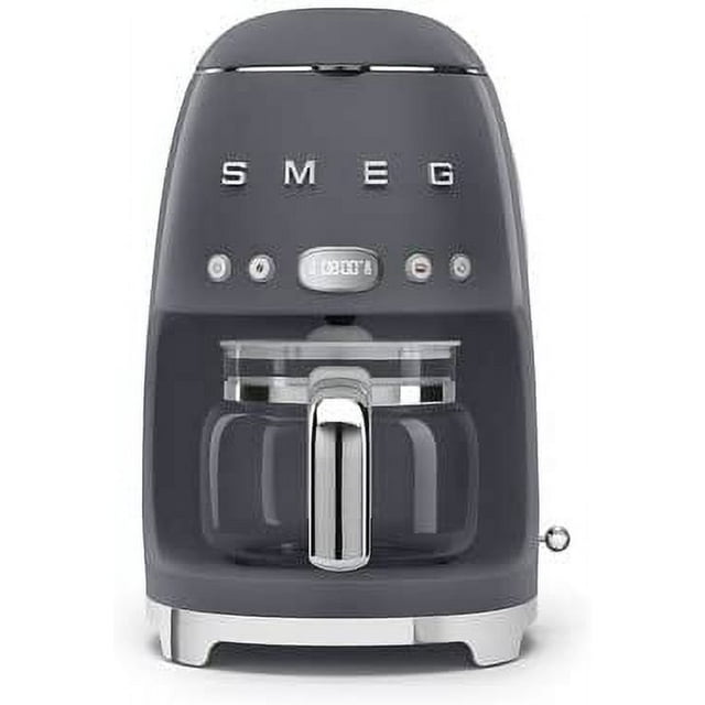 Smeg 50's Retro Style Aesthetic Drip Coffee Machine with 10 Cup Glass ...