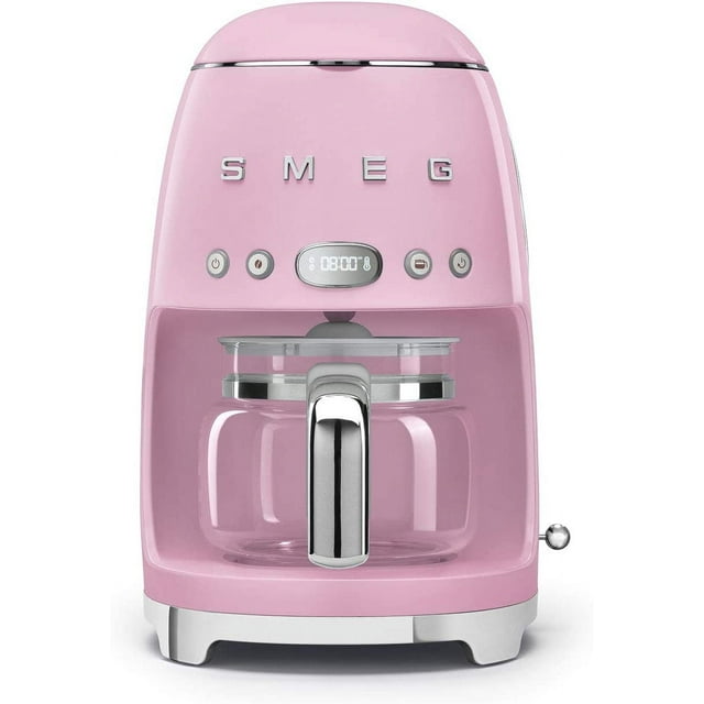 Smeg 50's Retro Style Aesthetic Drip Coffee Machine with 10 Cup Glass ...
