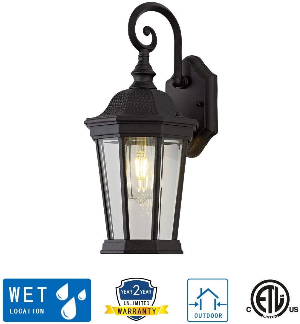 Smeike Exterior Light Fixtures, Large Outdoor Wall Light/Lantern ...