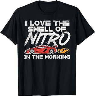 Smell Nitro Morning Drag Race Racing Car Driver Racer Gift T-Shirt ...
