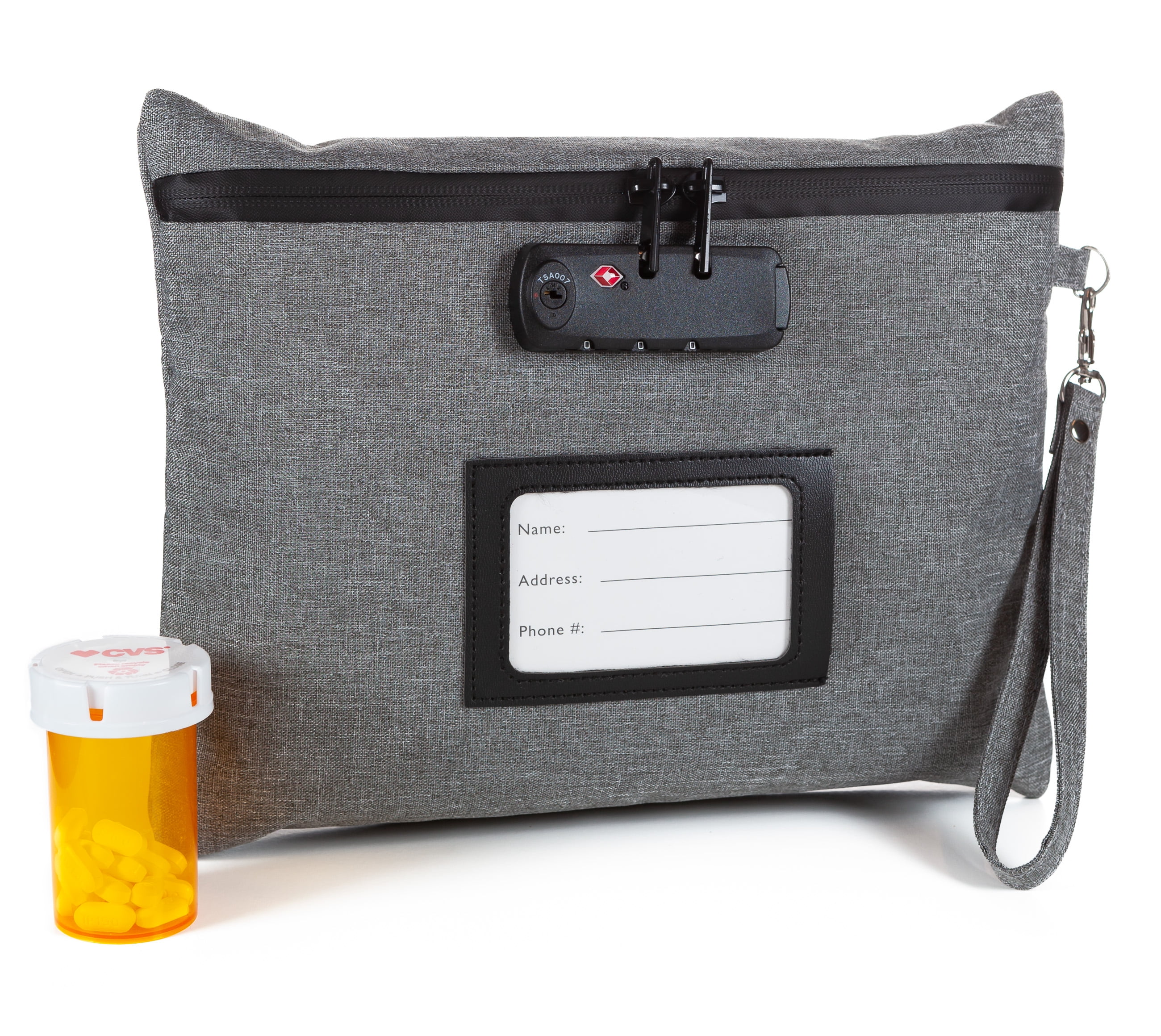 Smell Proof Medication Travel Bag - Name Tag - Walmart.com