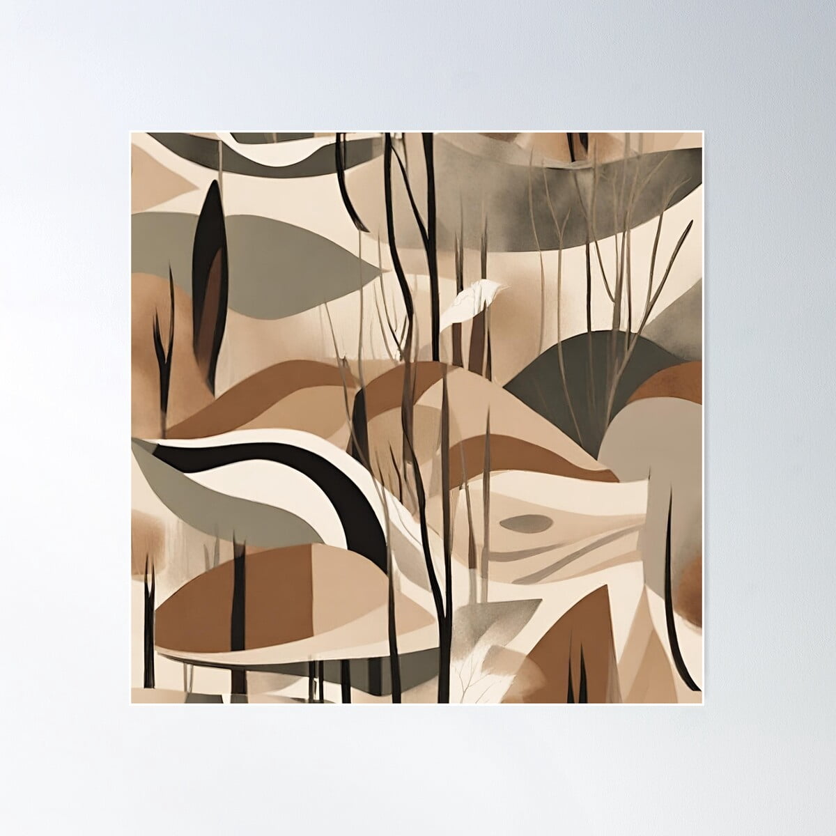 Smelling Trees Poster Wall Art, Modern Wall Decor For Living Room ...