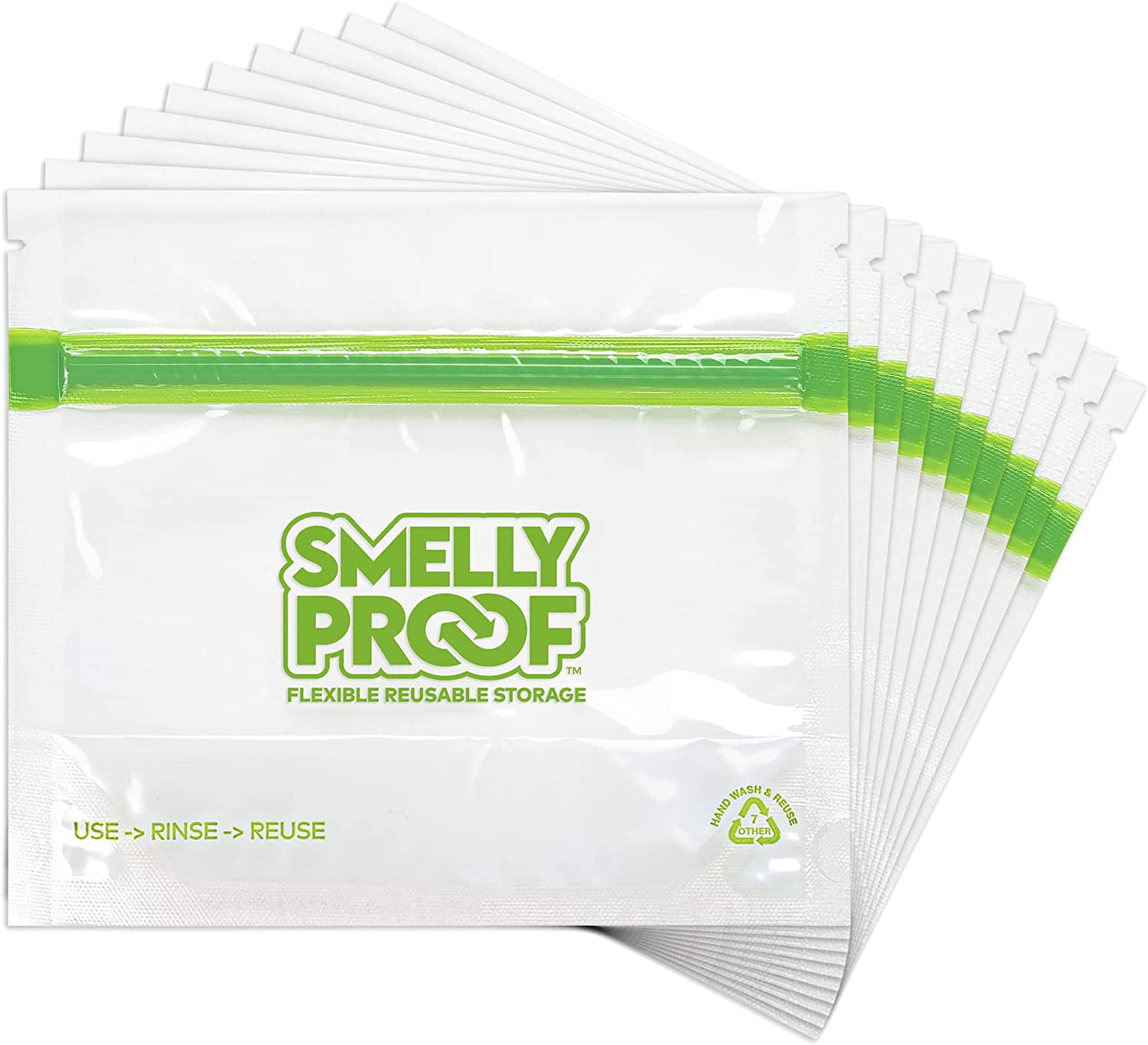 Smelly Proof Expandable Stand-Up Reusable Snack Bags, US-Made, PEVA ...