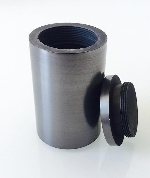 Smelting Lab Graphite Crucible with Screw Lid Cover Lab Supply 99.95% ...
