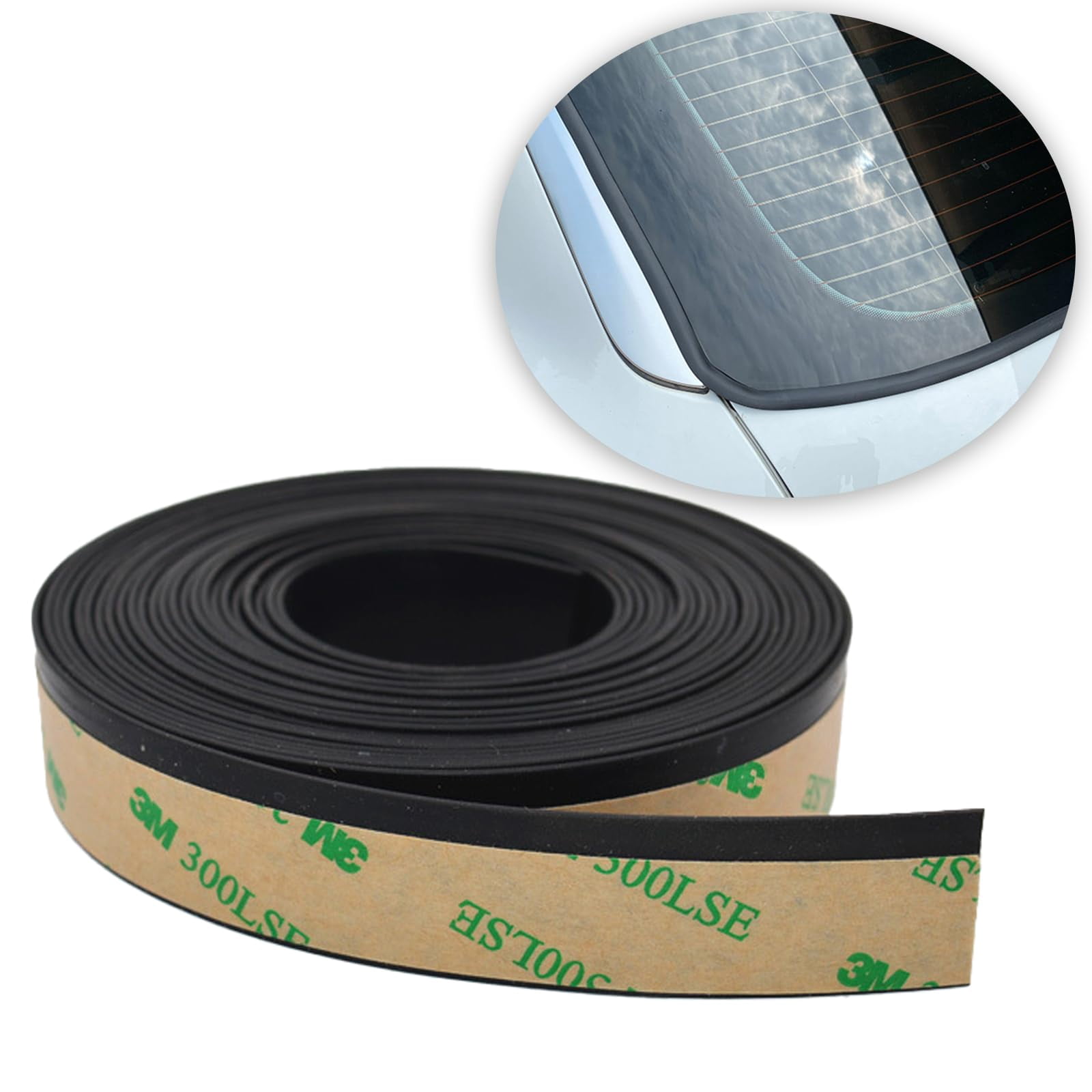 Smeyta 16.5FT/5M Car Windshield RRF12 Seal Strip,Rubber Sealing Strip ...
