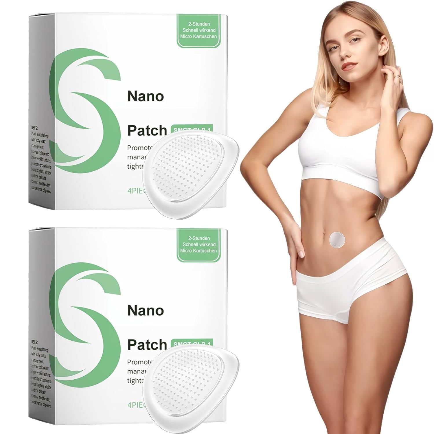 Smgt-Glp-1 Nano Patch, Glp-1 Patches for Women, Body Care Patch Gentle Soothing Massage, Firming ...