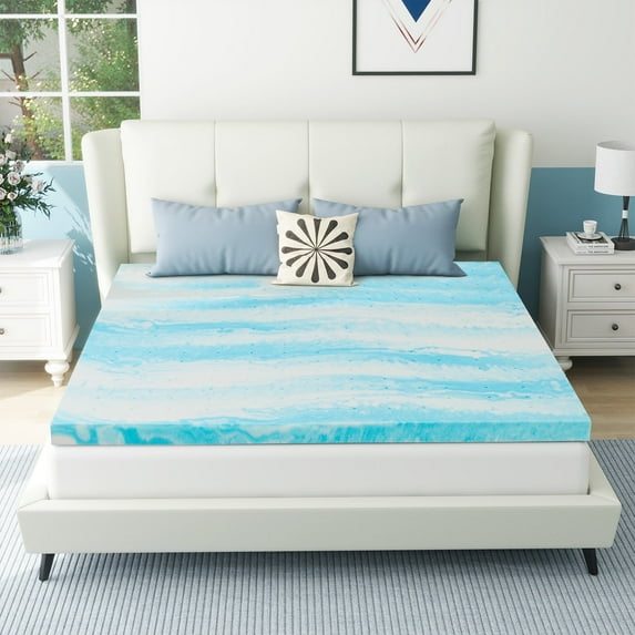 Beddle 2,3,4 inches Mattress Topper, Twin XL Size Cooling Gel-Infused ...