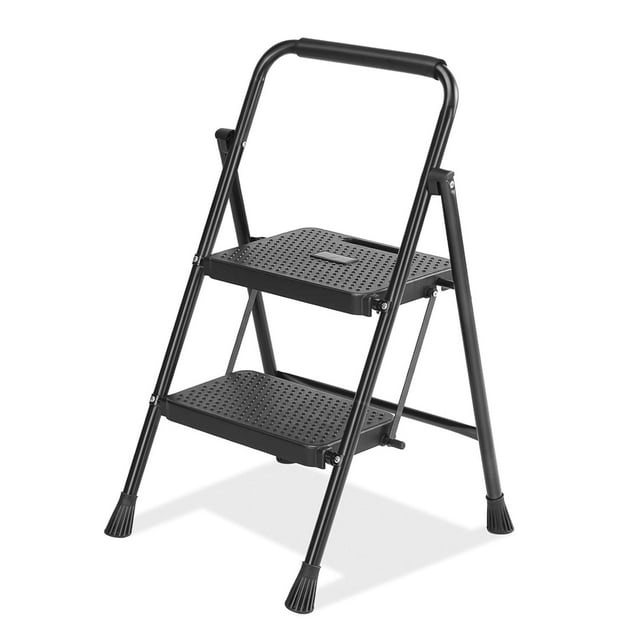 Beddle 2 Step Ladder, Portable Folding Step Stool Heavy Duty, Anti-Slip ...